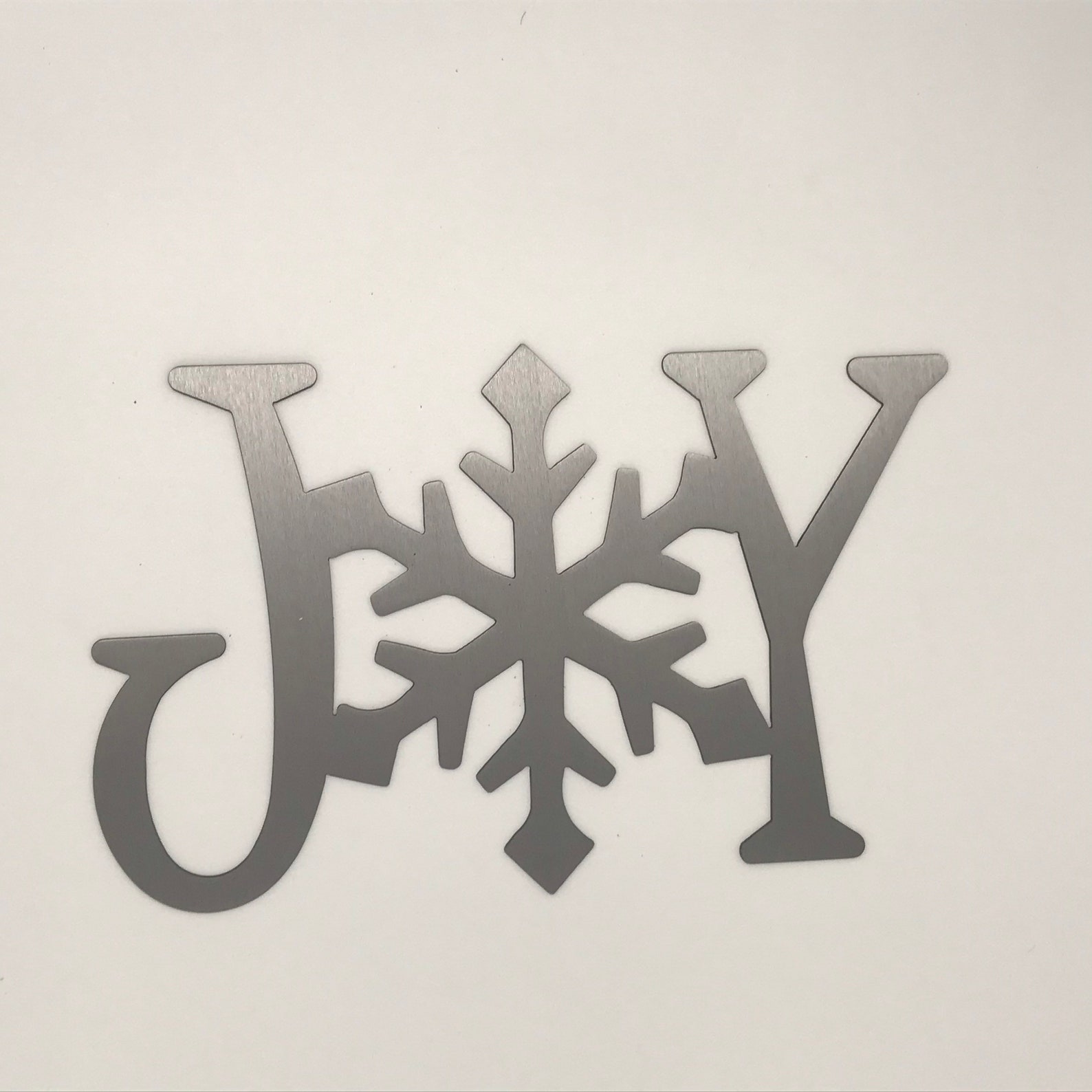 Joy Snowflake Steel Wall Decor / Metal Wall Art / Metal Home Decor ...