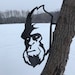 Sasquatch Face - Big Foot Face- Steel Metal Art / Metal Decor / Outdoor ...