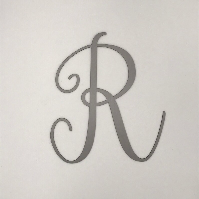 Script Letters / Monogram / Metal Signs / Rustic Sign / Wall - Etsy