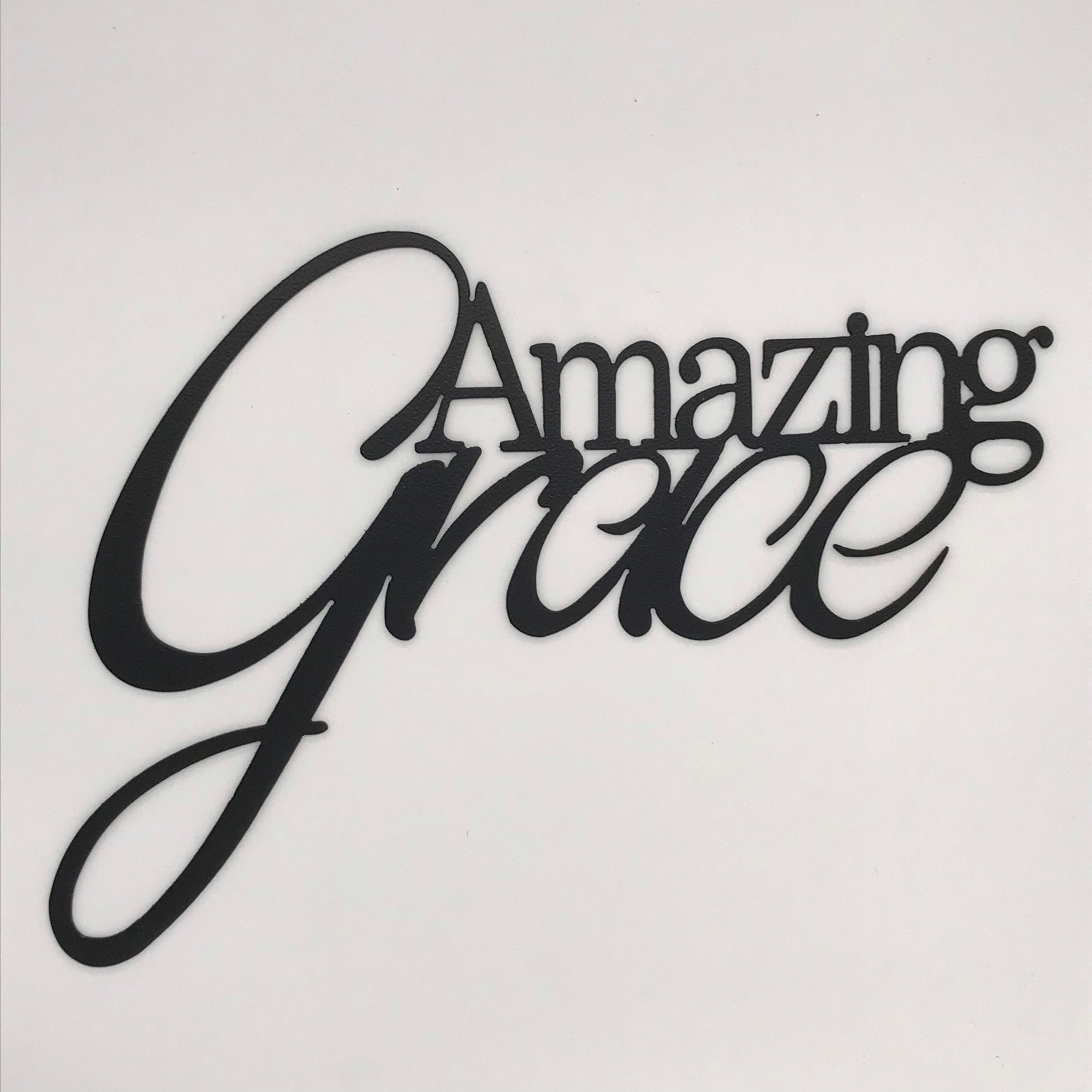 Amazing Grace - Steel Wall Decor Metal Wall Art / Metal Home Decor ...