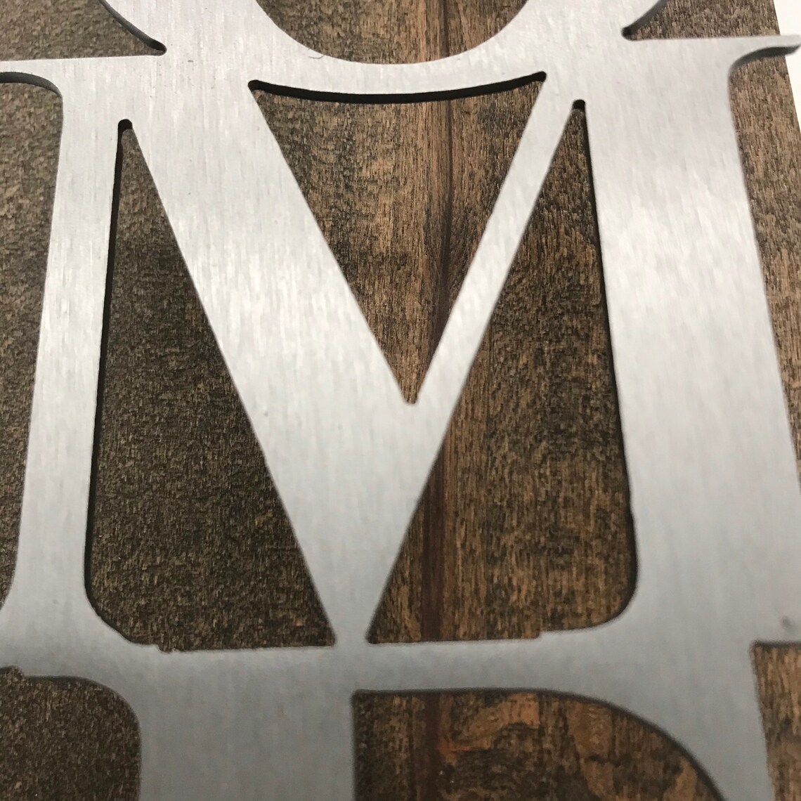 Welcome on Knotty Alder Block Text / Wood and Metal Signs / | Etsy