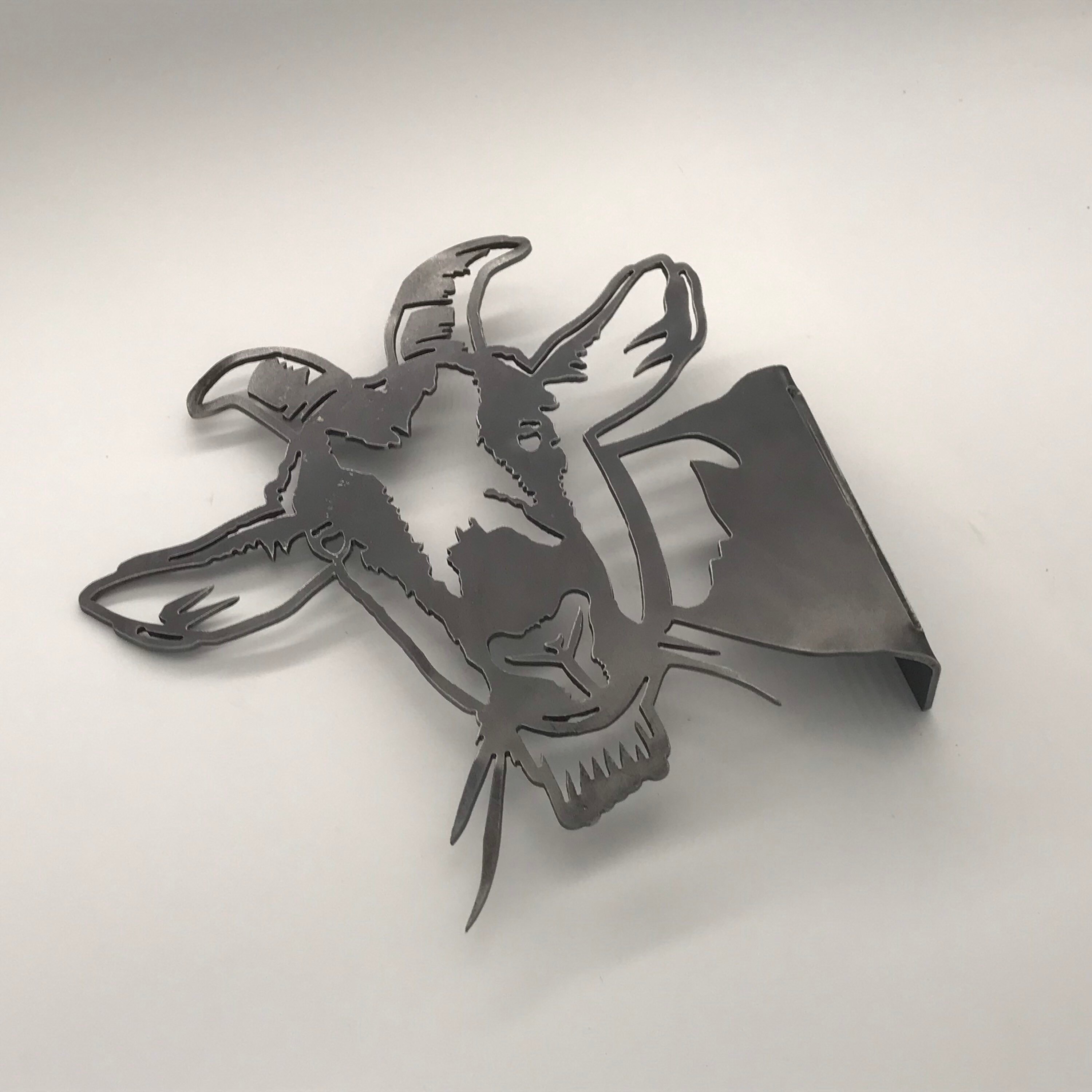 Goat Steel Metal Art / Metal Decor / Outdoor Decor / Metal - Etsy