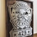 Custom Police Badge ANY Badge Style! / State Patrol Badge / Wood and ...