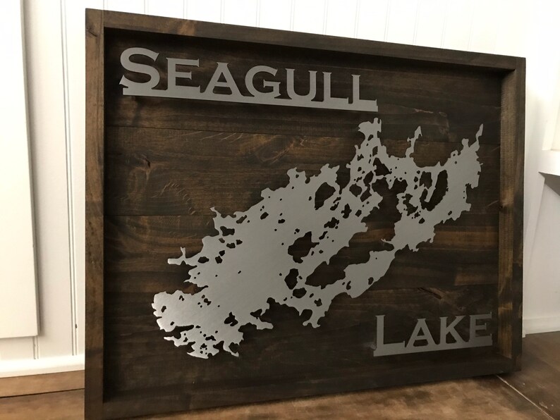 Custom Lake Signs ANY LAKE 18x24/ Wood and Metal - Etsy