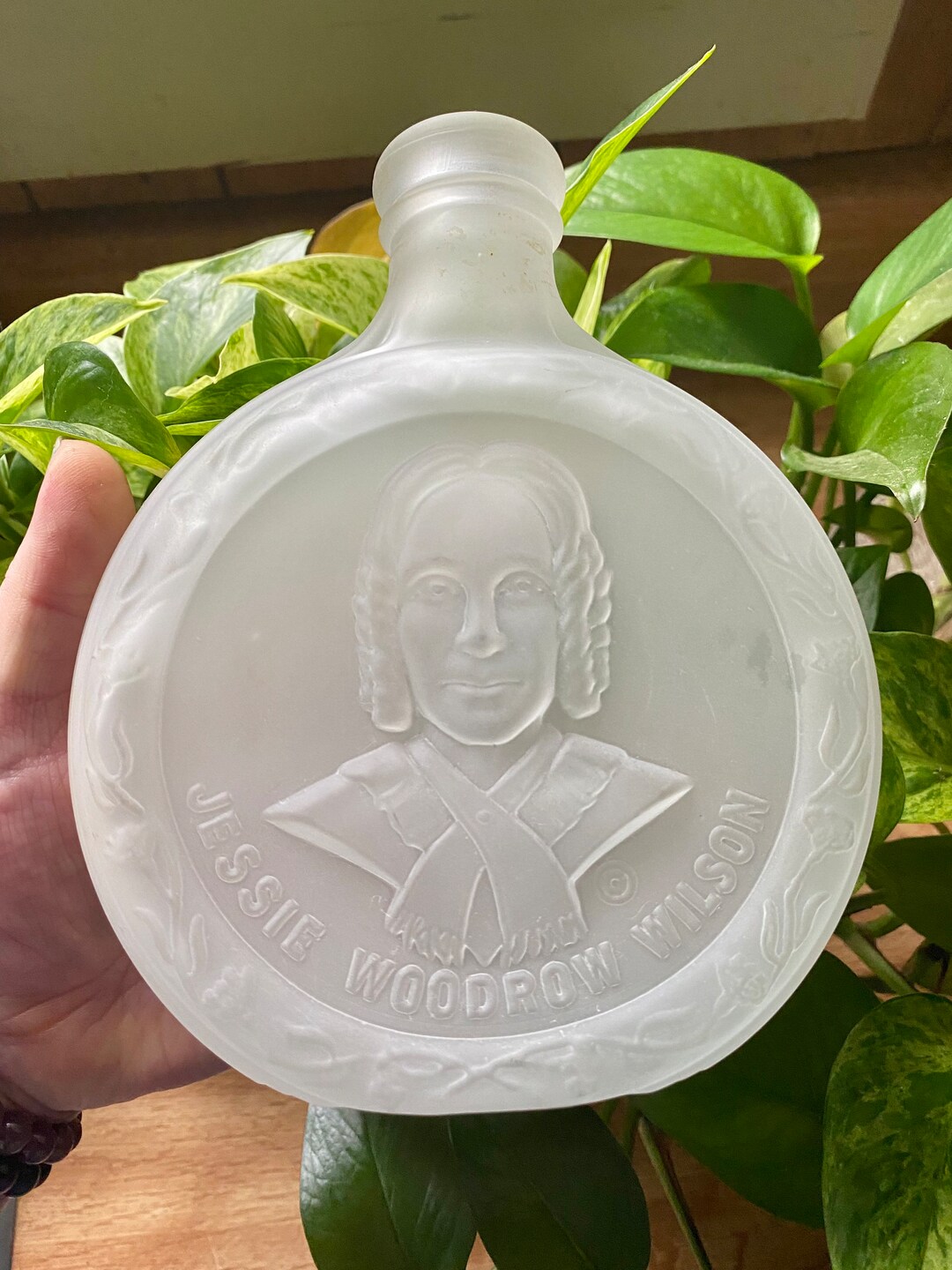 Vintage Wheaton Glass Woodrow Wilson Decanter -vintage Bottle-mother’s ...