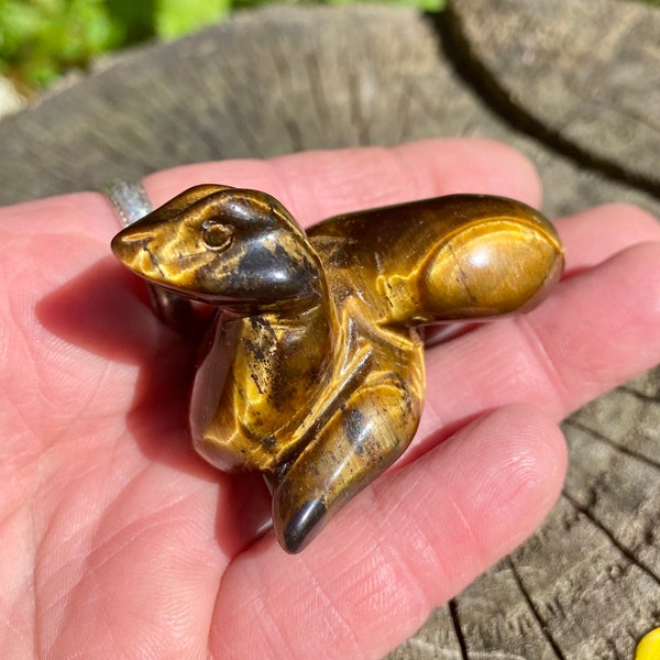 Infinity Tiger Eye Carving - Etsy