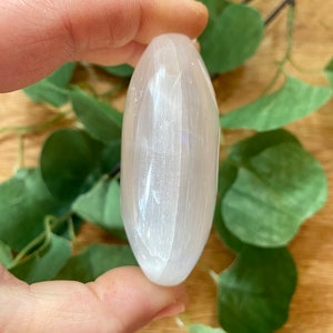 Triple Moon Selenite Palmstone-satin Spar Triple Moom Palmstone-witchy Palmstone-moon Palmstone ...