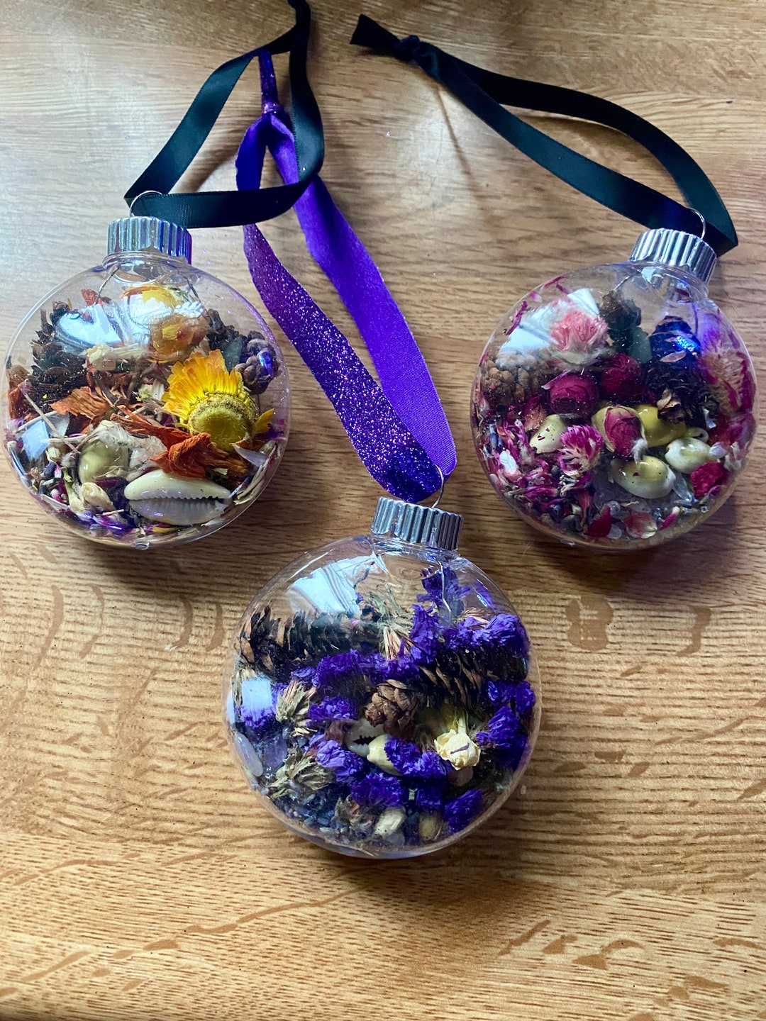 Yule Ball Flat Ornament-witch Ball Flat Ornament-blessing Ball Ornament ...