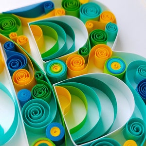 Typography Letter B Paper Graphics Monogram Gift for Girls Gift for ...