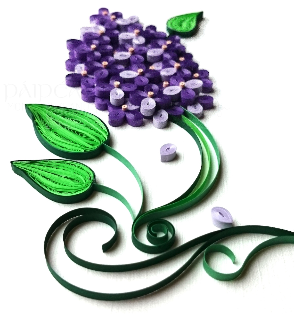 Lilac Paper Art Flower Series Wall Art Gift for Her - Etsy