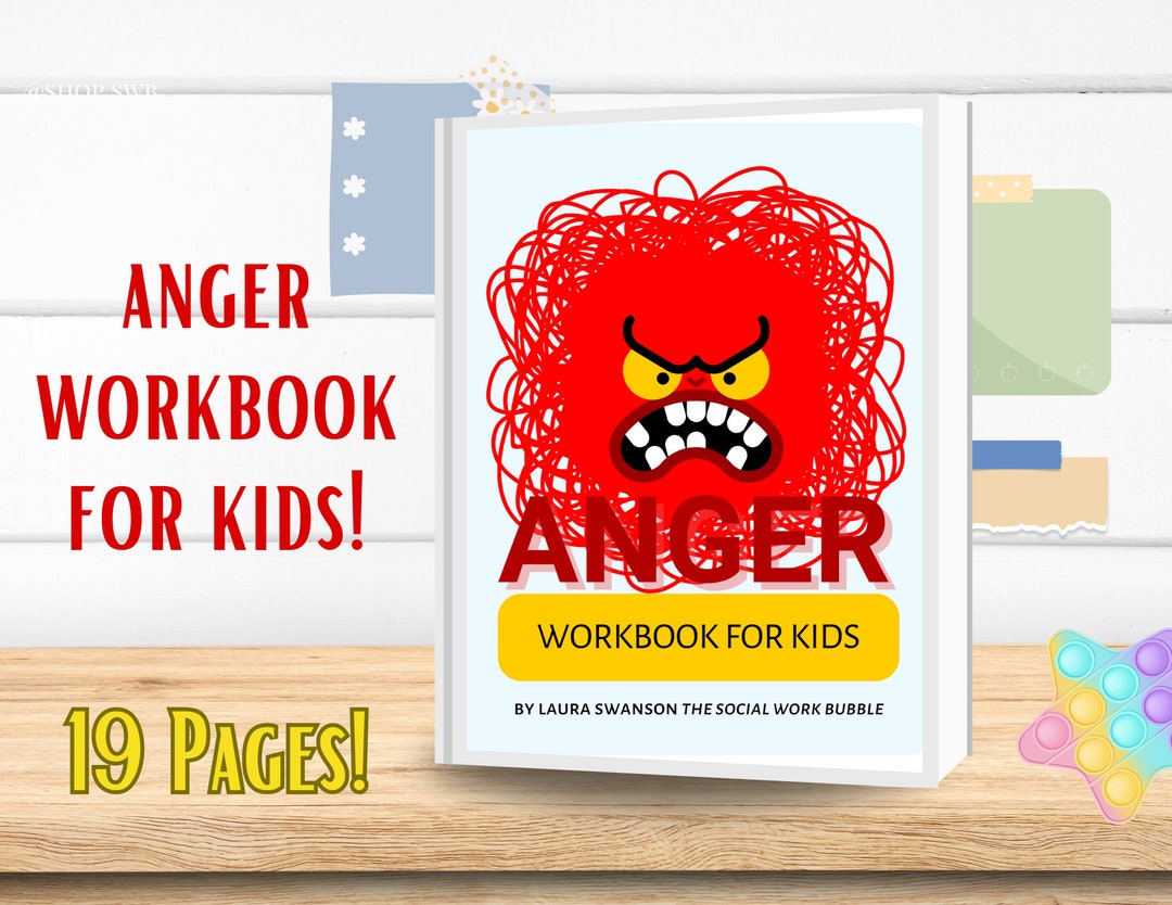 Anger Workbook for Kids Emotional Intelligence, Anger Management ...
