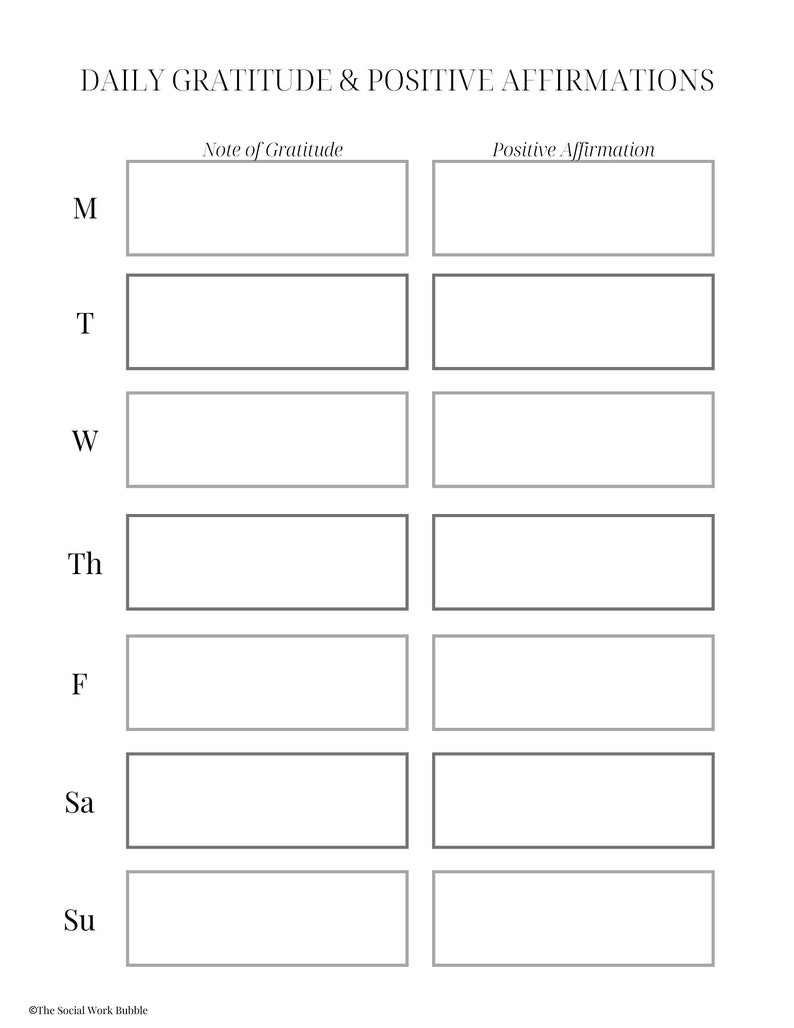 Gratitude & Positive Affirmation Daily Journal Digital - Etsy