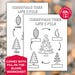 Christmas Tree Life Cycle Coloring Page, Holiday Science Worksheet for ...