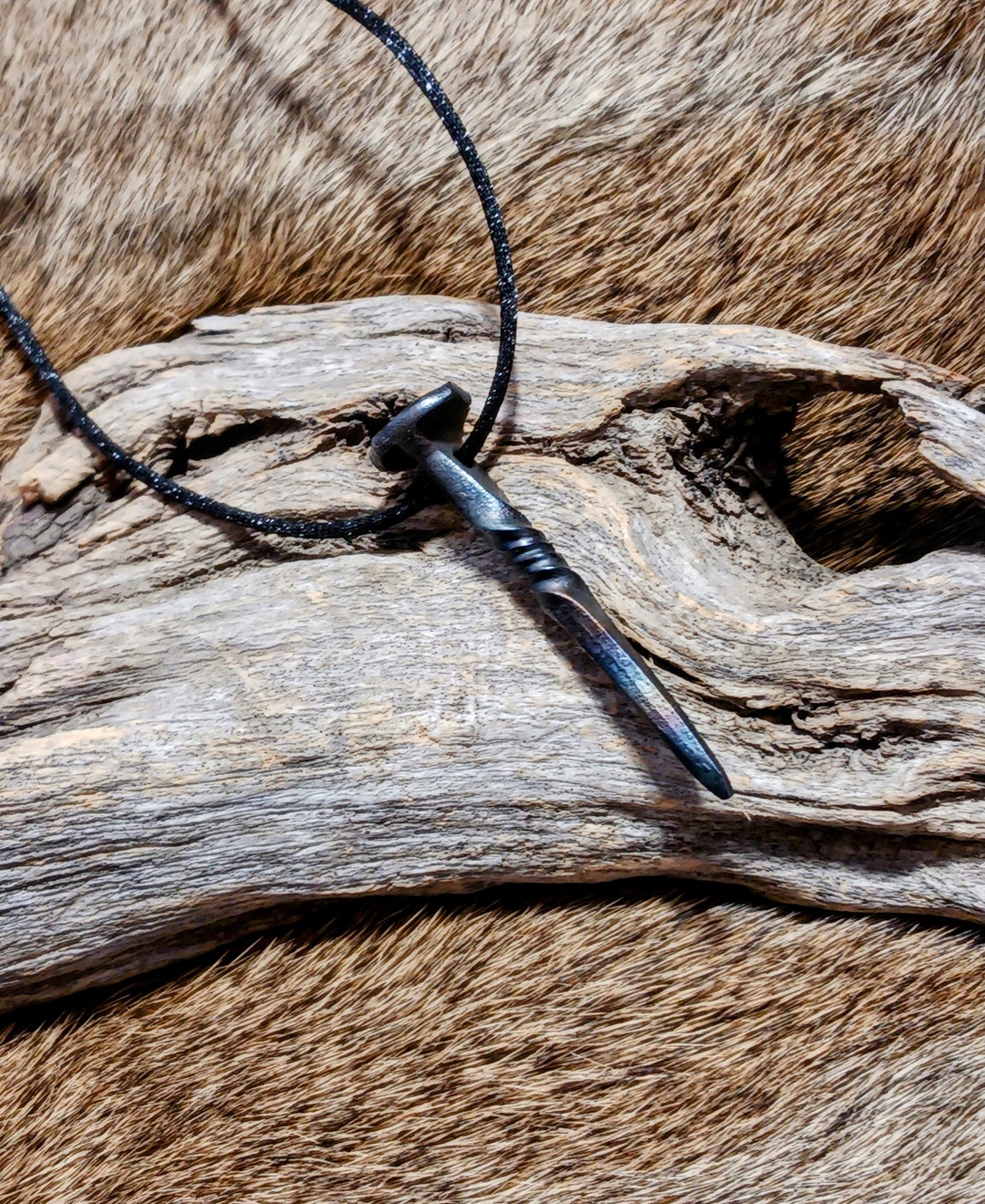 Primitive Hand Forged Twisted Iron Nail of Protection - Etsy