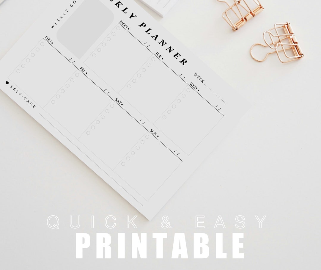 Weekly Planner Printable to Do List 2024 To-do List Printable Instant ...