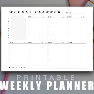 Weekly Planner Printable to Do List 2024 To-do List Printable Instant ...