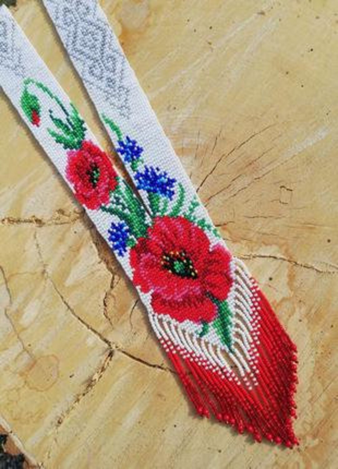 Ukrainian Gerdan Traditional Ukraine Necklace Handmade Jewelry Beaded ...