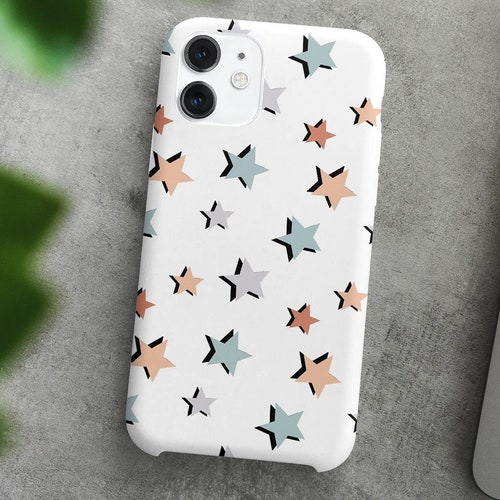 Colorful Star Phone Case Girly Aesthetic Design | Etsy