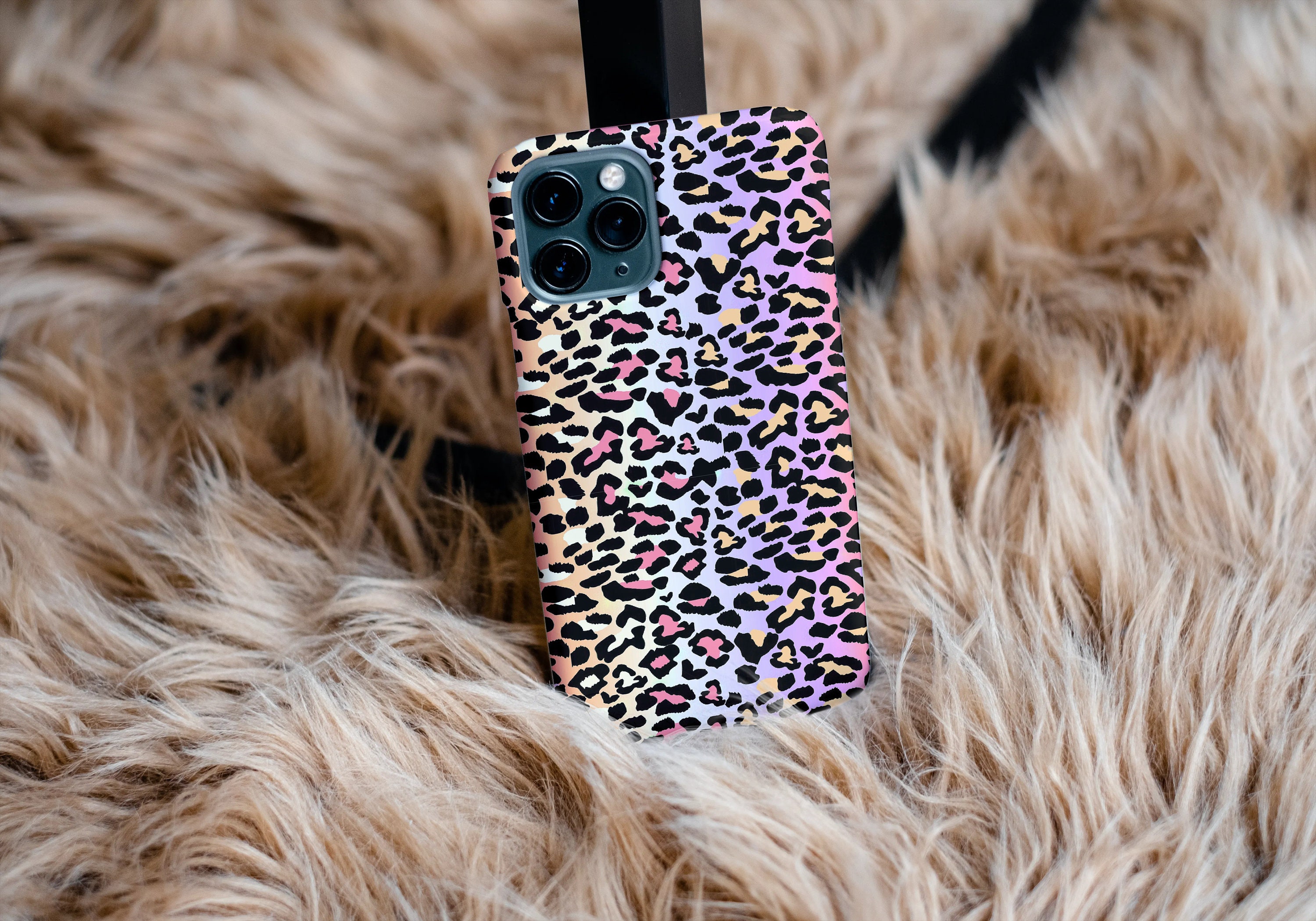 LEOPARD Print iPhone 12 Case Rainbow Ombre Print iPhone SE | Etsy