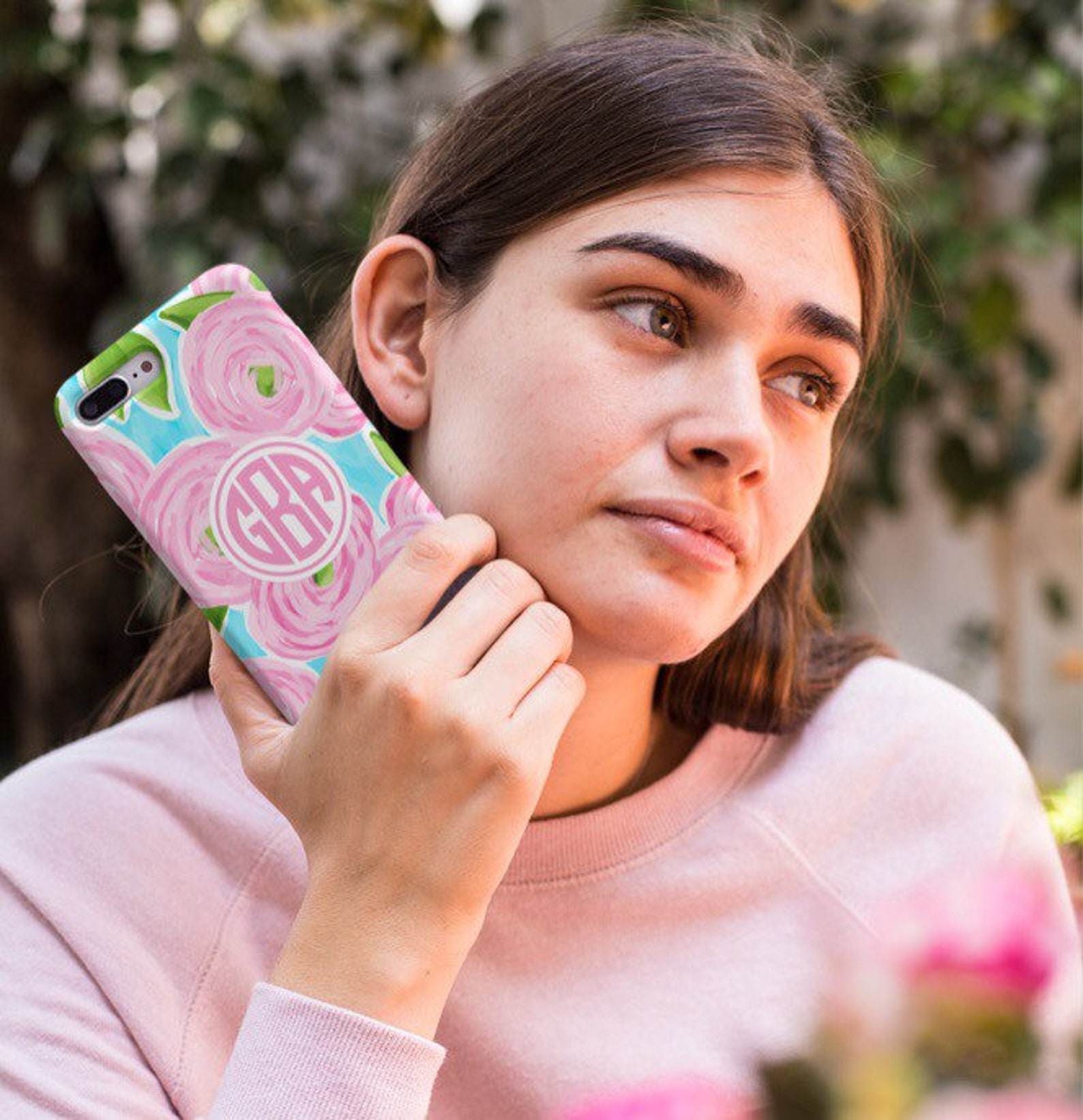 Preppy Monogram Iphone Case Personalized Monogram Iphone Case - Etsy