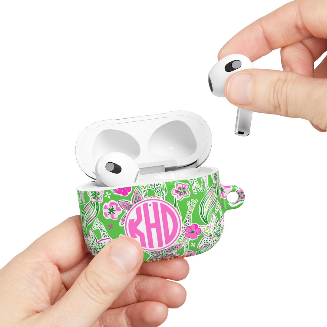 AirPod 3 Case Monogram AirPod Case Preppy AirPod Case Summer Tropical ...