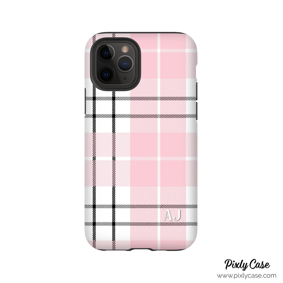 Pink Plaid iPhone 6 6s 7 8 Plus X XR 11 Pro Max Case Custom - Etsy