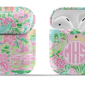 Monogram AirPod Case Pro Preppy Air Pod Case Personalized Tropical ...