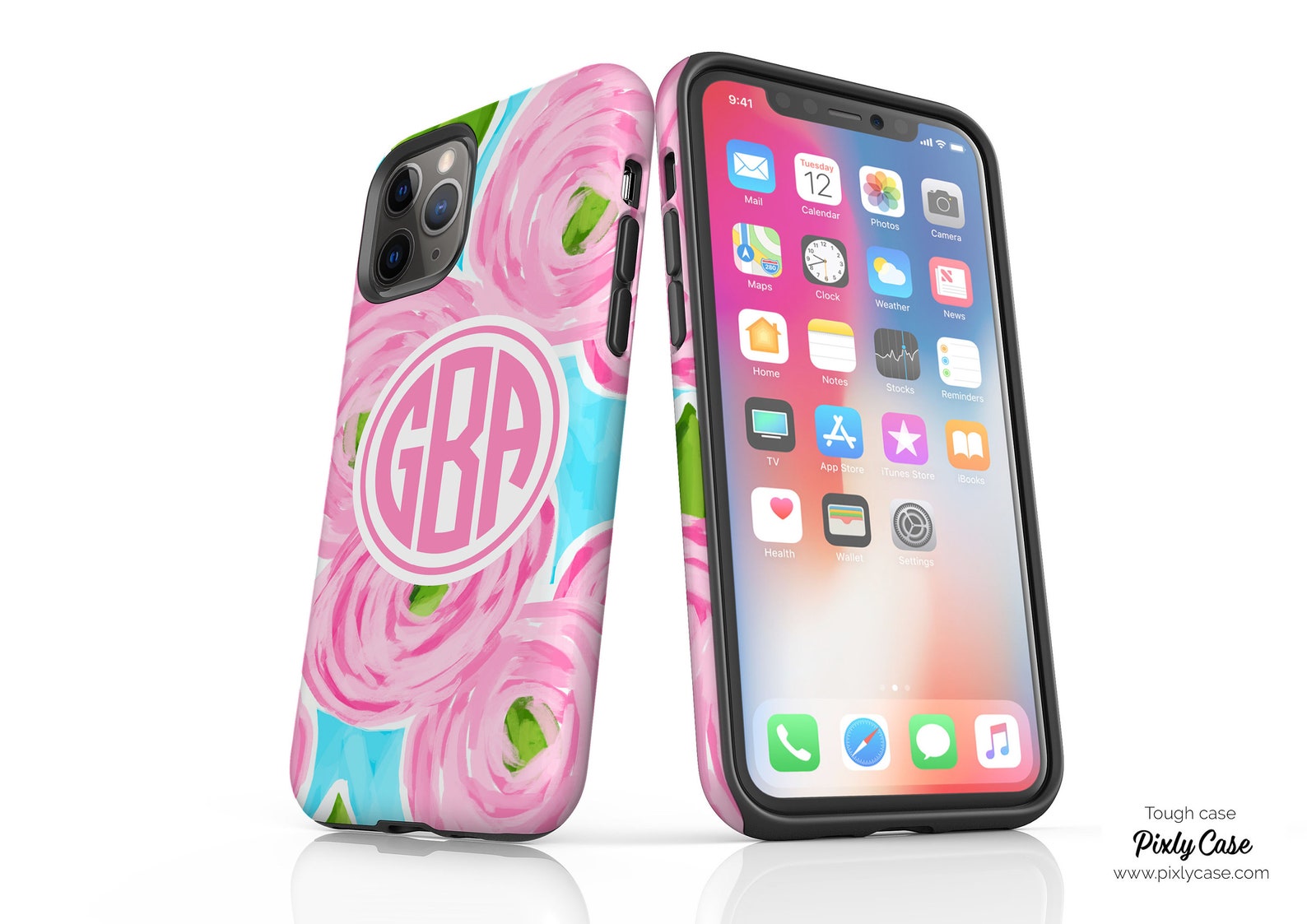 Preppy Monogram Iphone Case Personalized Monogram Iphone Case - Etsy