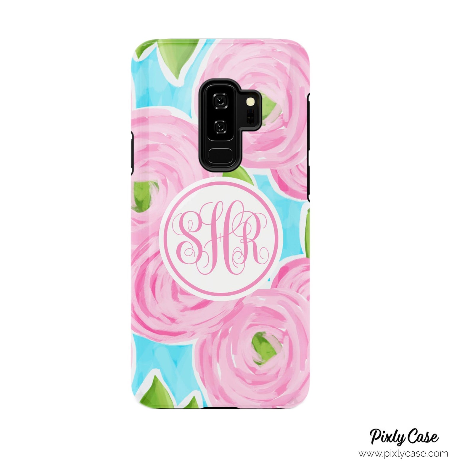Samsung S9 Plus Phone Case Monogram Samsung Phone Case Preppy - Etsy