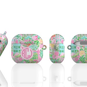 Monogram AirPod Case Pro Preppy Air Pod Case Personalized Tropical ...