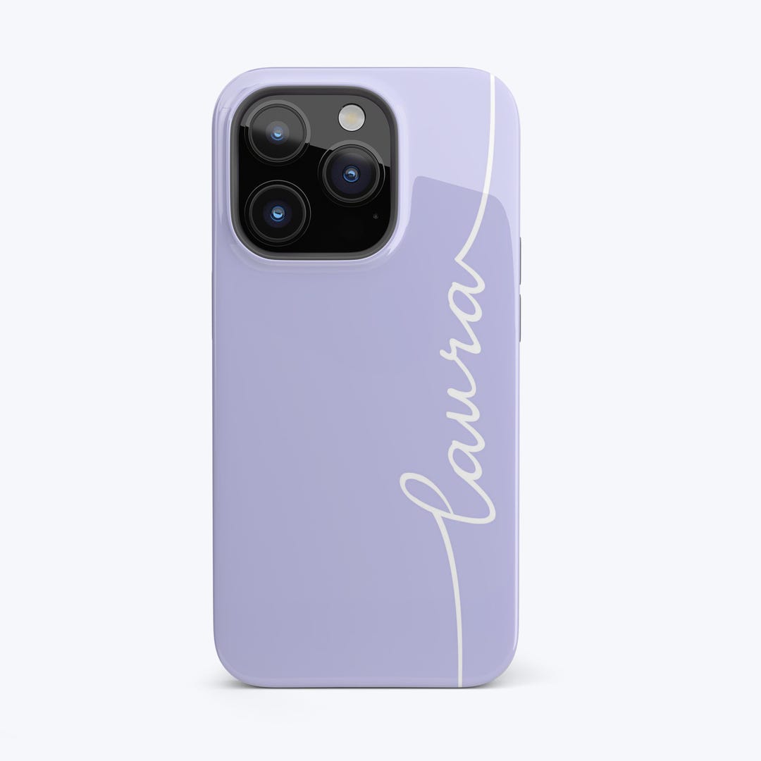 Purple Phone Case for Iphone, Lilac iPhone Case With Name - Etsy