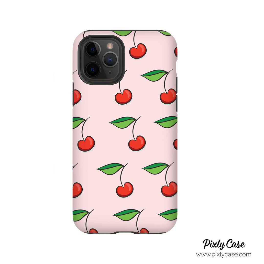 Cherry Phone Case iPhone 11, Cherry iPhone 11 Case, Cherry Print Phone ...