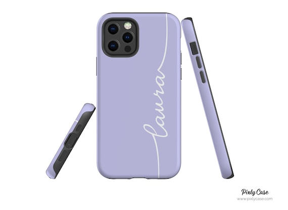 Purple Phone Case for Iphone Lilac Iphone Case With Name | Etsy