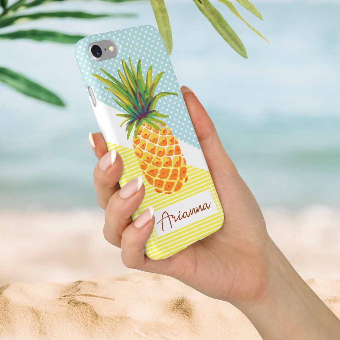 Pineapple Phone Case with Name Tropical Iphone Case 11 Pro | Etsy