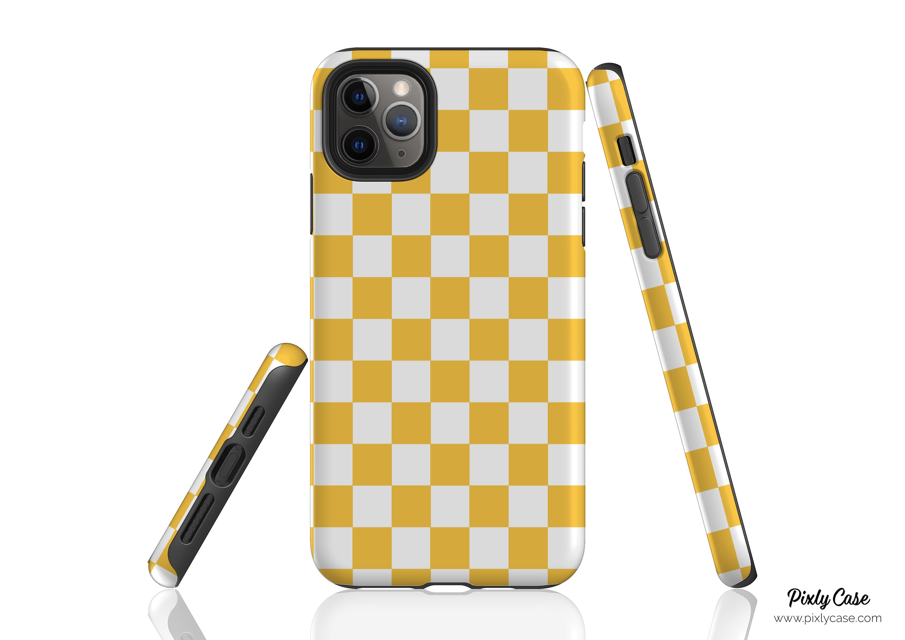 Yellow Checkerboard Phone Case for Apple Iphone Samsung Galaxy - Etsy