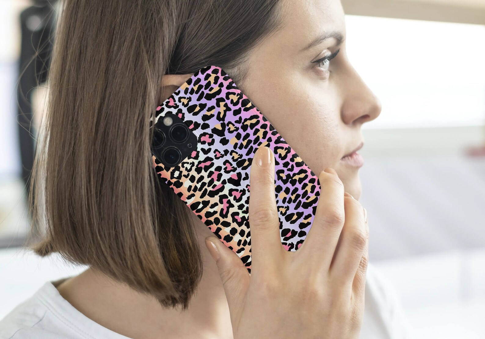 LEOPARD Print iPhone 12 Case Rainbow Ombre Print iPhone SE | Etsy