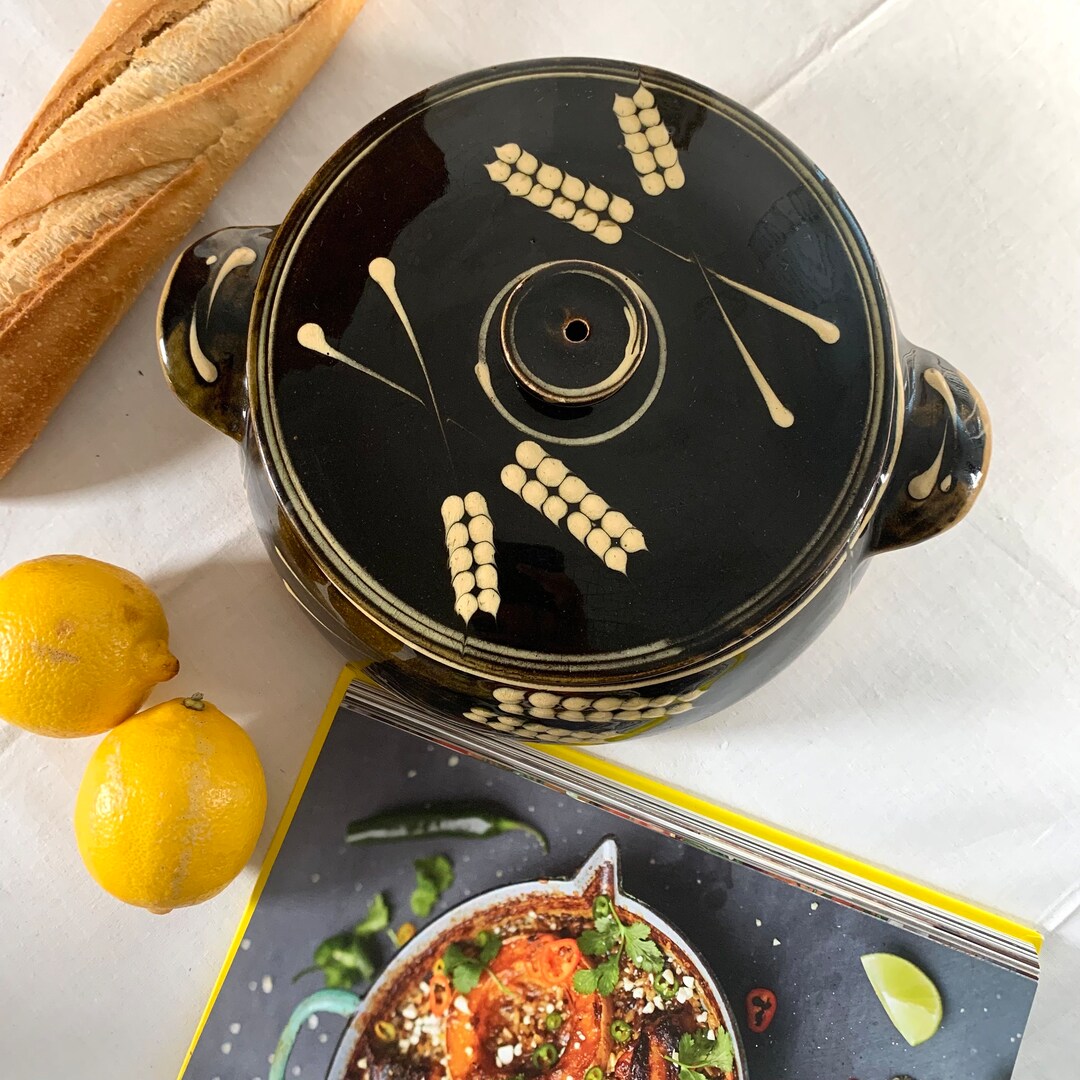 Vintage Brown Tureen|stoneware Serving Dish|wheat Stoneware Dish ...