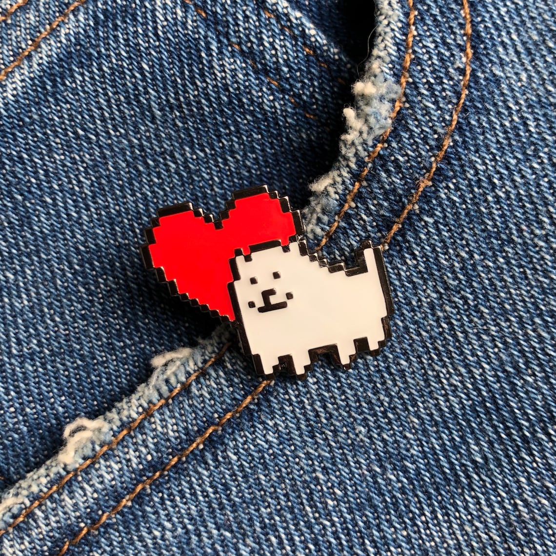 Annoying Dog Undertale Enamel Pin - Etsy