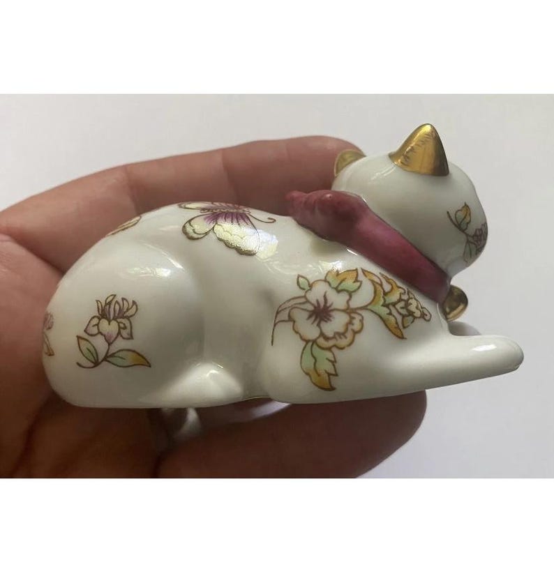 Vintage, Franklin Mint, Curio Cabinet Cats Collection, Japanese Satsuma ...