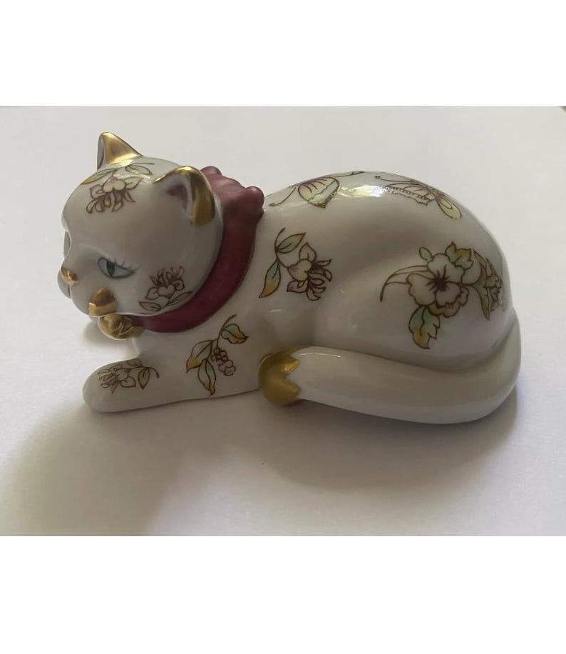 Vintage, Franklin Mint, Curio Cabinet Cats Collection, Japanese Satsuma ...