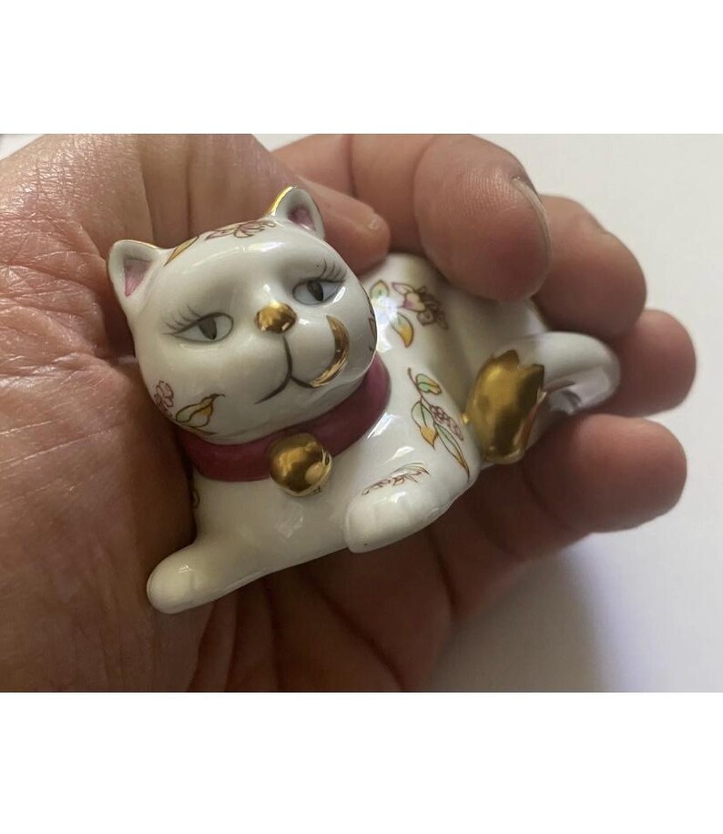 Vintage, Franklin Mint, Curio Cabinet Cats Collection, Japanese Satsuma ...