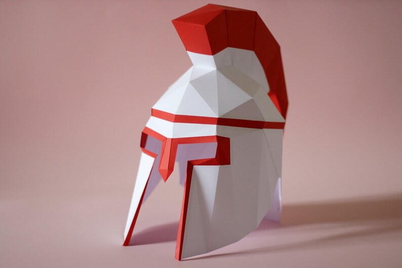 3D Paper Spartacus Helmet Pattern Papercraft Spartan Helmet PDF ... 3D Paper Spartacus Helmet Pattern Papercraft Spartan Helmet PDF ...