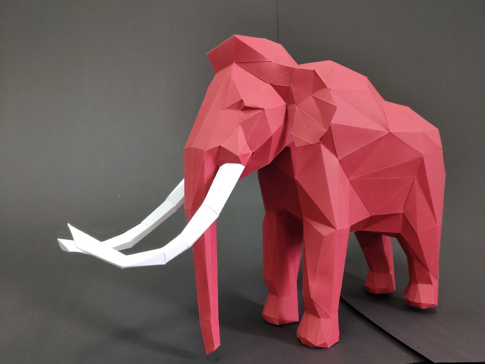 Papercraft Mammoth PDF Template DIY paper Low Poly Mammoth | Etsy