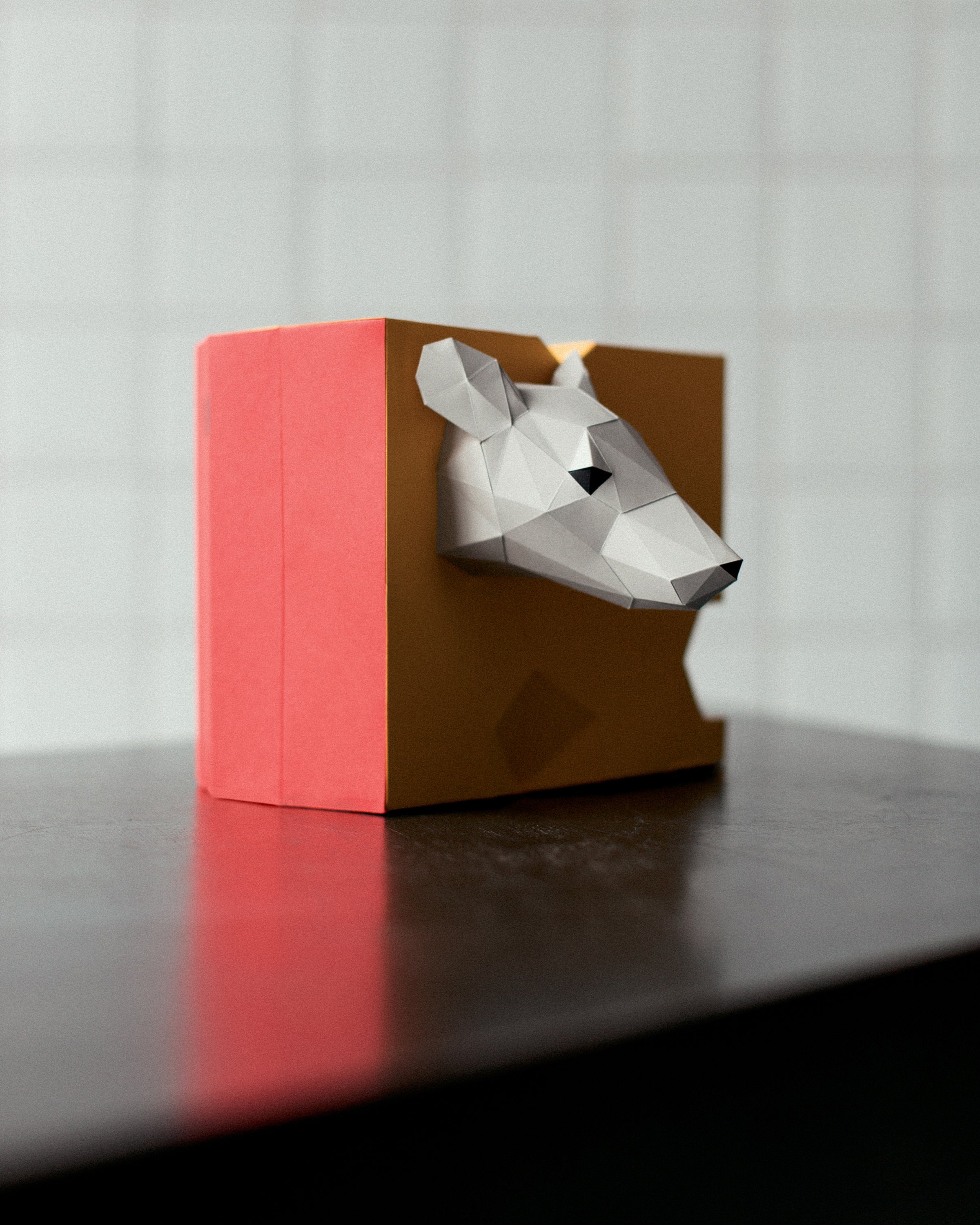 Papercraft Mouse in Cheese PDF Template DIY Paper Low Poly | Etsy