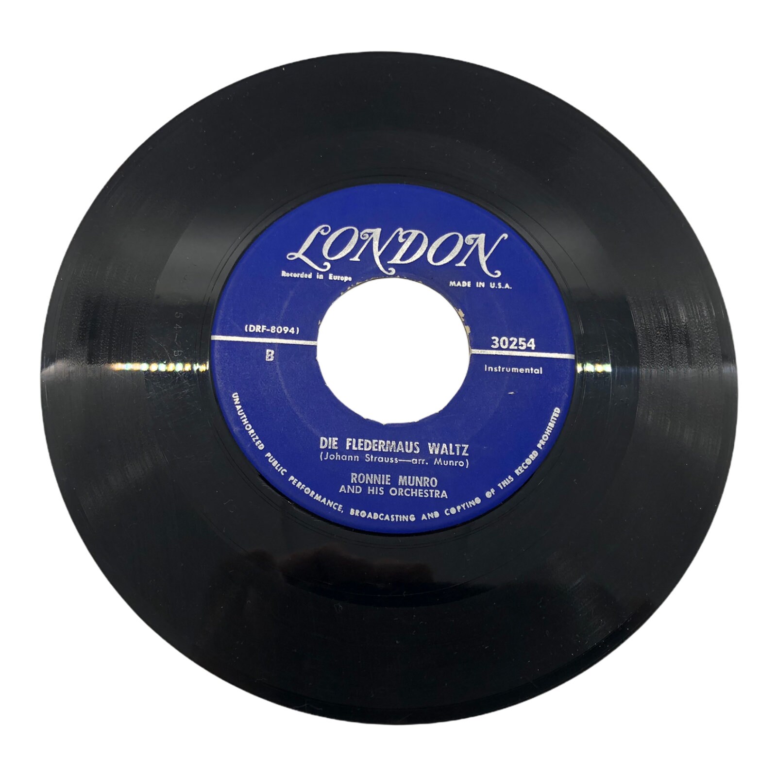 Vintage Blue Danube, Johann Strauss by Ronnie Munro and His Orchestra ...