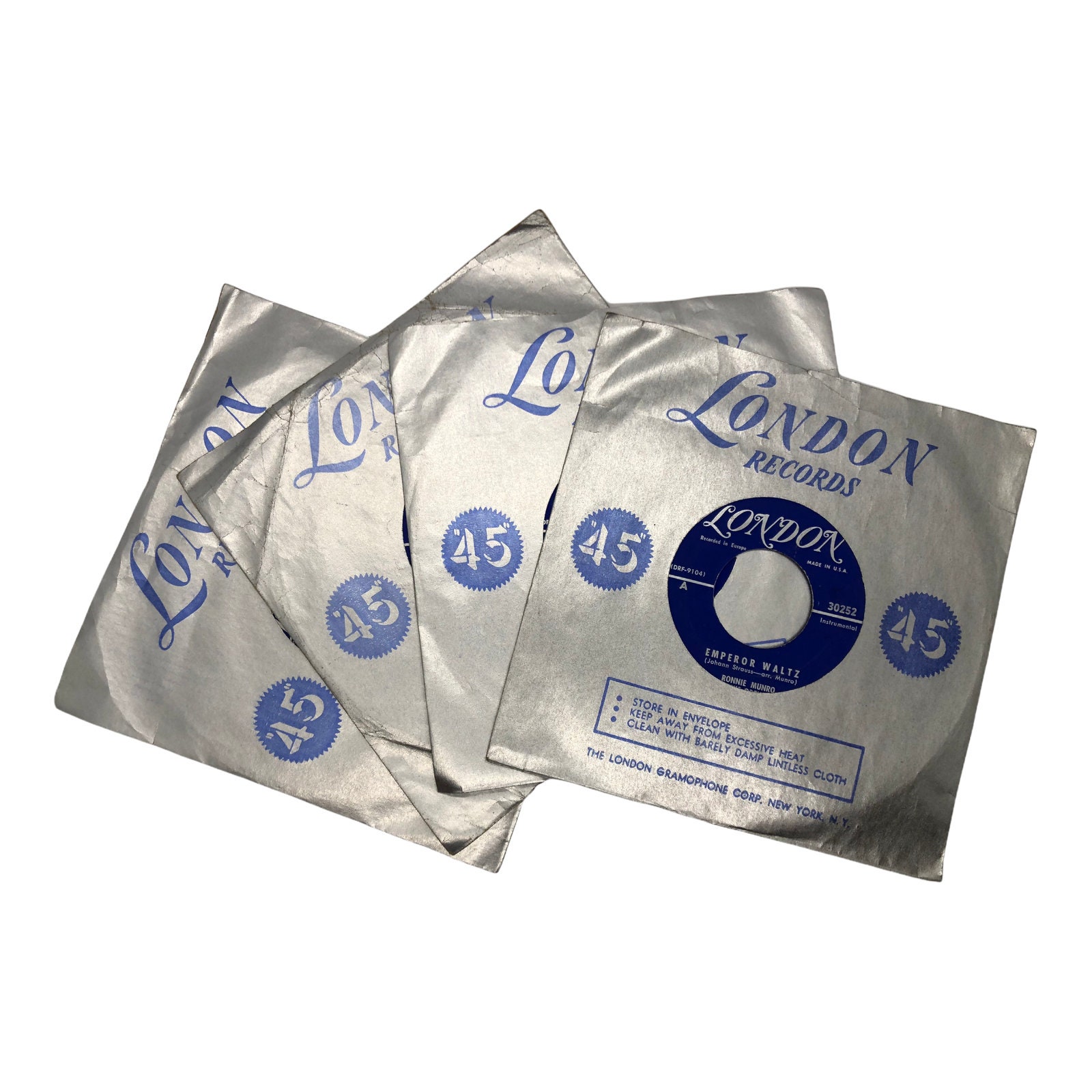 Vintage Blue Danube, Johann Strauss by Ronnie Munro and His Orchestra ...