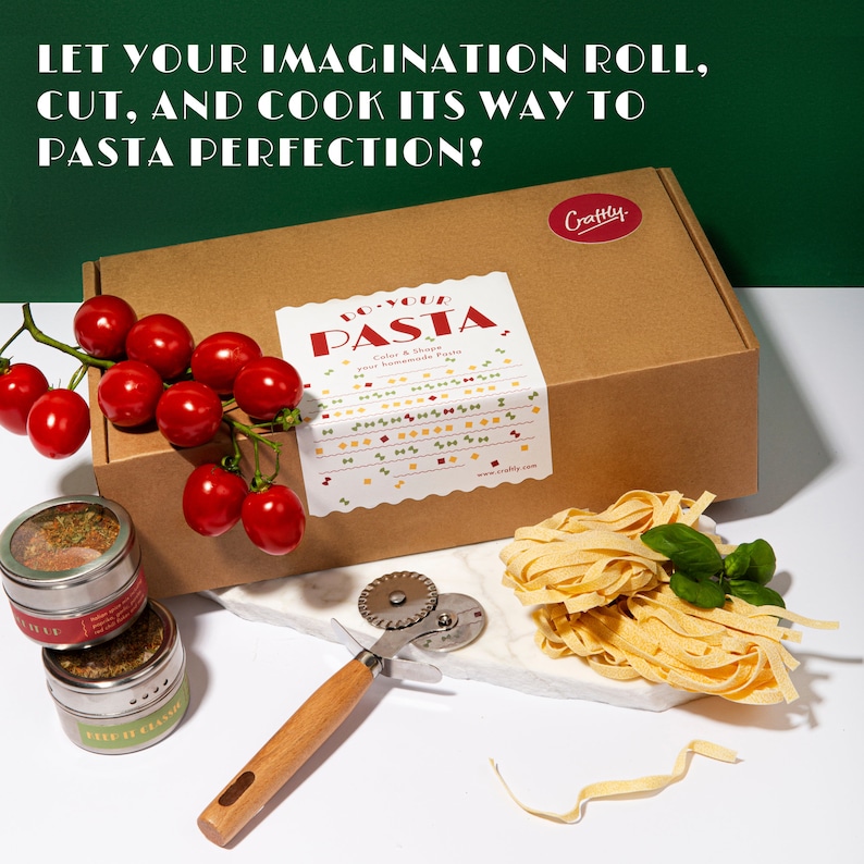 Pasta Making Kit: DIY Gift Set for Homemade Pasta With Natural Colors ...
