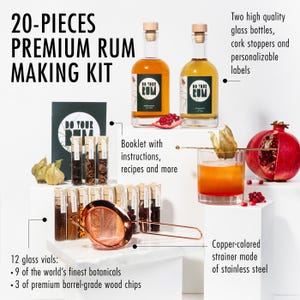 DIY Rum Making Kit: Craft Your Own Flavored Rum - Cocktail Lover Gift ...
