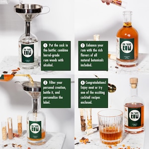 DIY Rum Making Kit: Craft Your Own Flavored Rum - Cocktail Lover Gift ...