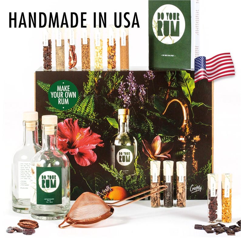 DIY Rum Making Kit: Craft Your Own Flavored Rum - Cocktail Lover Gift ...